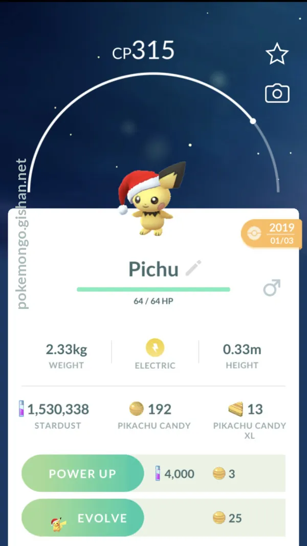 Pichu photos - Pokemon Go