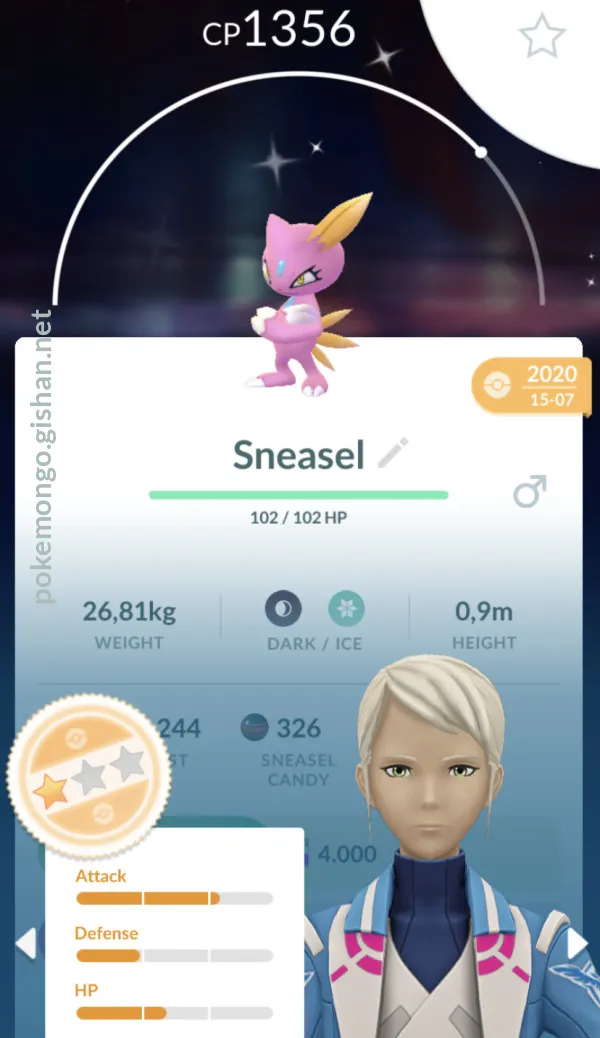 Shiny Hisuian Sneasel photos - Pokemon Go
