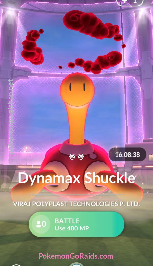 Dynamax Shuckle Raid Boss - Pokemon Go