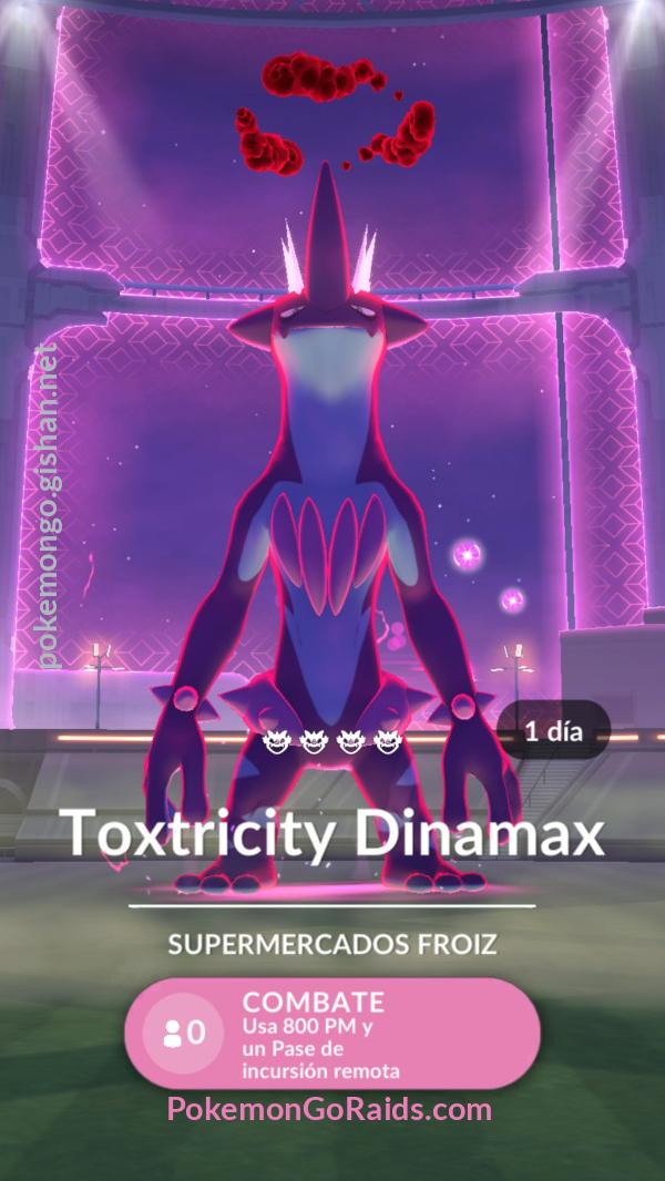 Dynamax Toxtricity (Low Key Form) Raid Boss - Pokemon Go