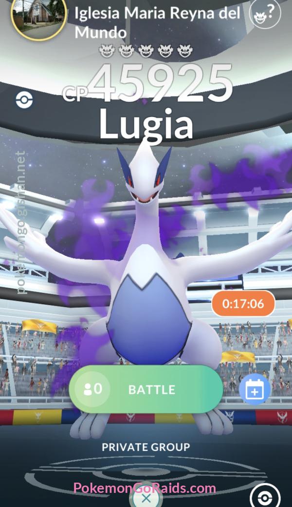 Shadow Lugia Raid Boss - Pokemon Go