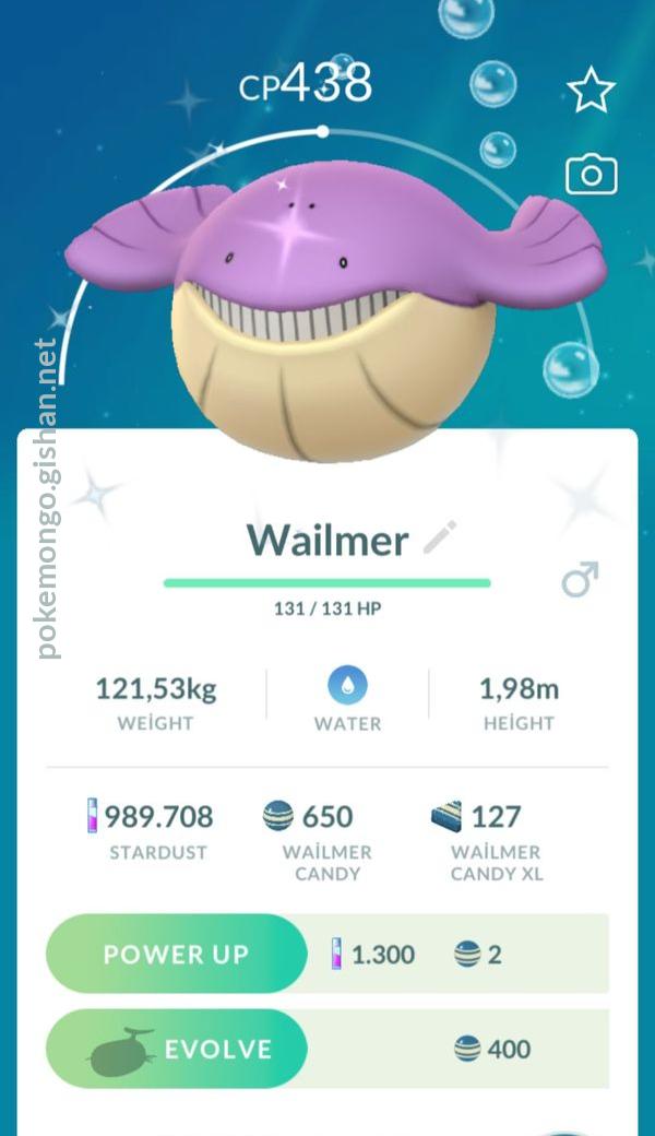 Wailmer Pokemon